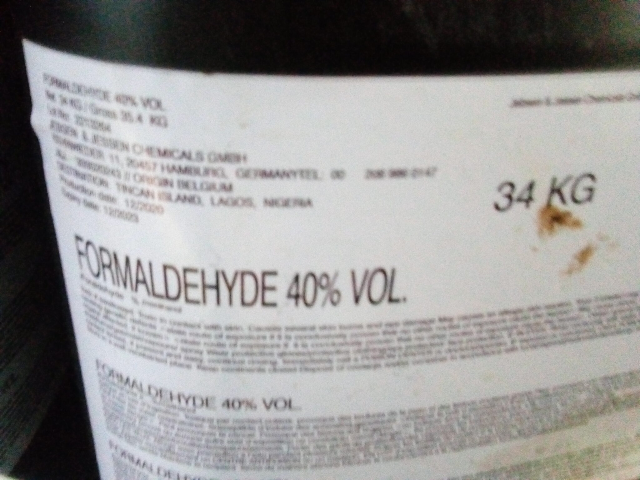 Formaldehyde Liquid Formalin - Buy Now at ComixMen Chemical Industries